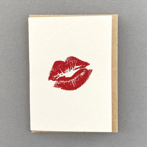 Kiss Card - Etsy