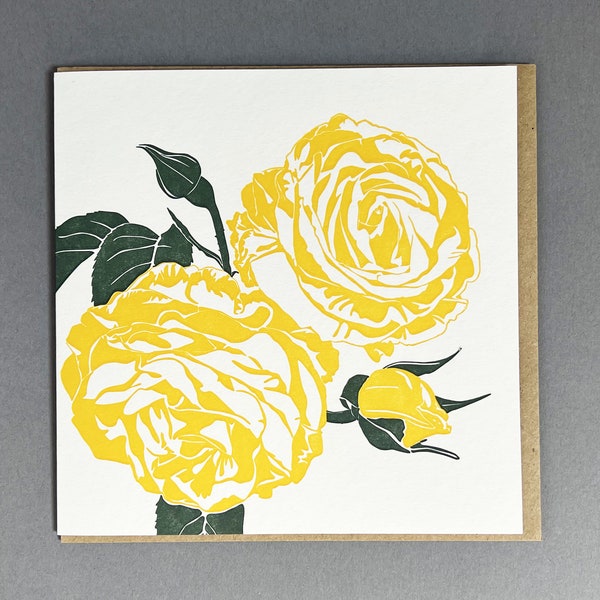Rose Greeting Card - Etsy
