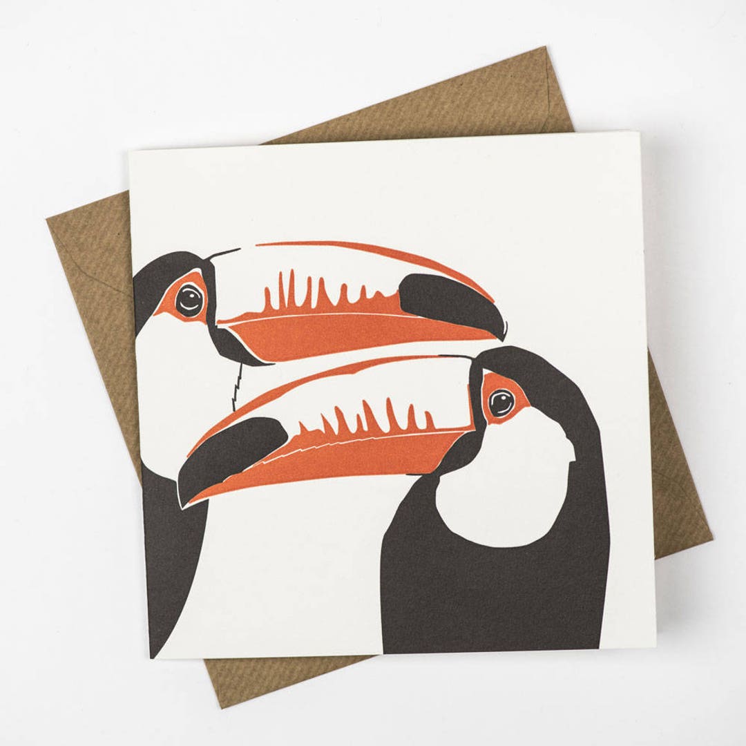 Toucan Card Anniversary Card Zoo Wedding 1st Anniversary Fathers Day ...