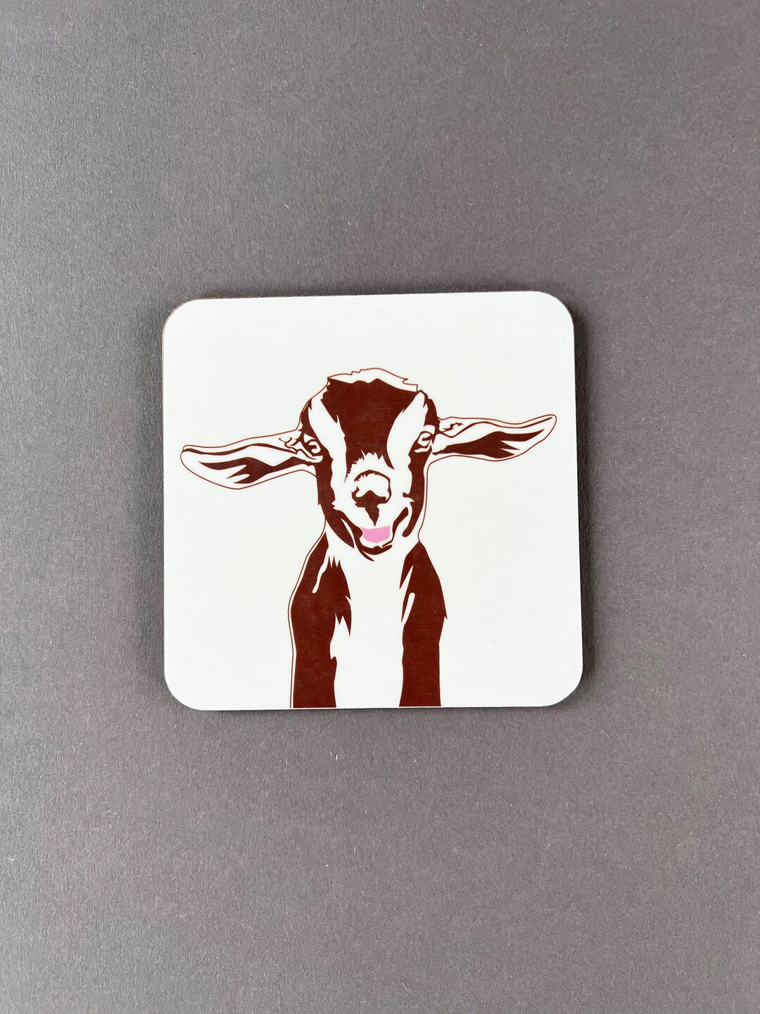 Goat Coaster - Baby Goat - Tea Coaster Set - Small Gift - Melamine - UK ...