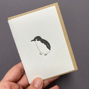 Penguin Notecards - Thank You Card Pack - Letterpress Note Cards ...