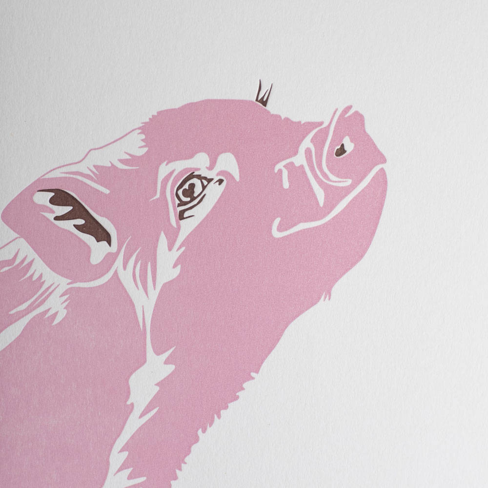 Piglet Card Cute Card for Friend Birthday Card Thank You | Etsy