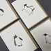 Penguin Notecards Thank You Card Pack Letterpress Note - Etsy UK