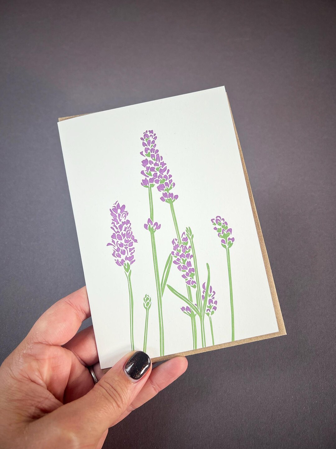 Flower Card - Lavender - English Country Garden - Wild Flower Card ...