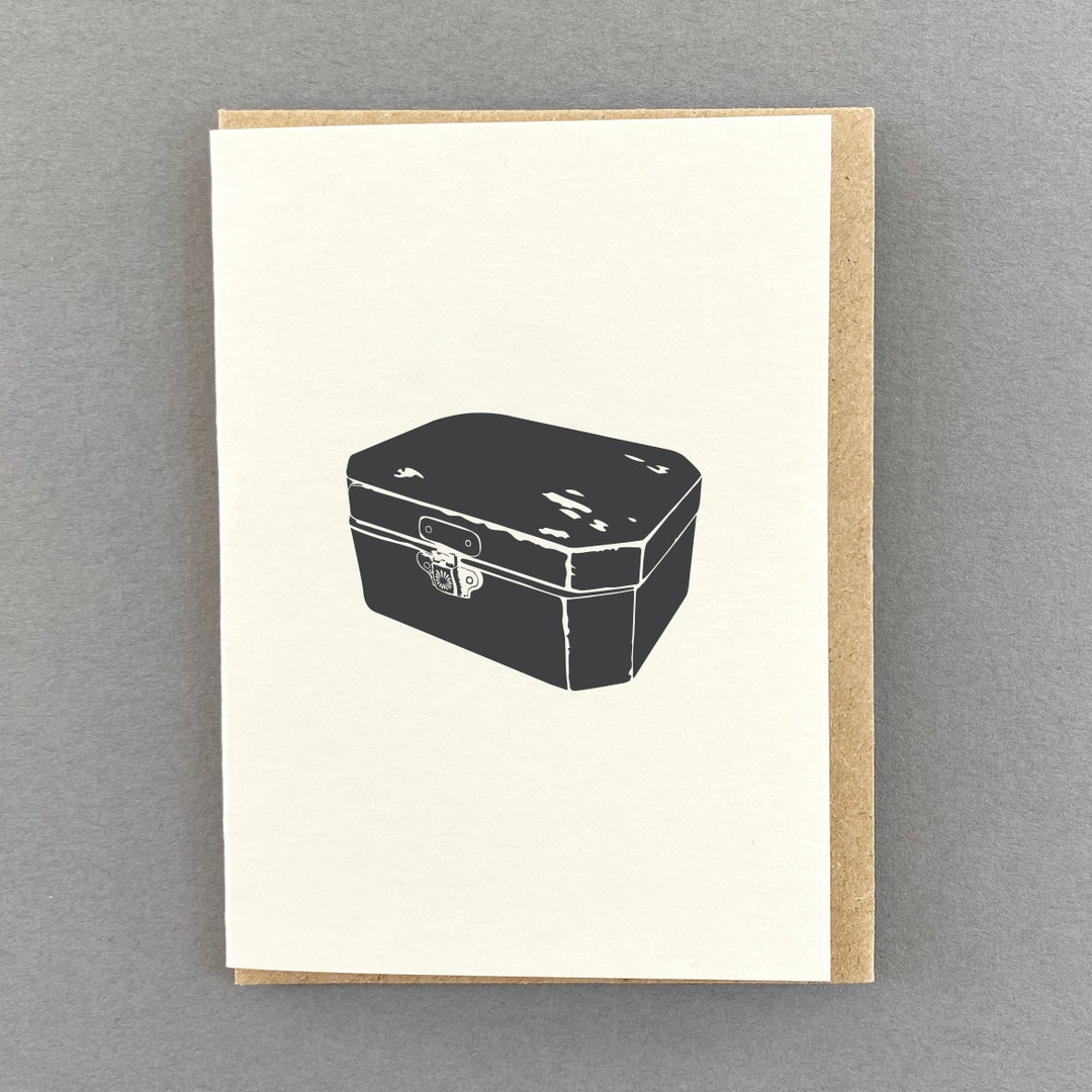 Treasure Chest - Secret Chest - New Home - Letterpress Card - Thank You ...