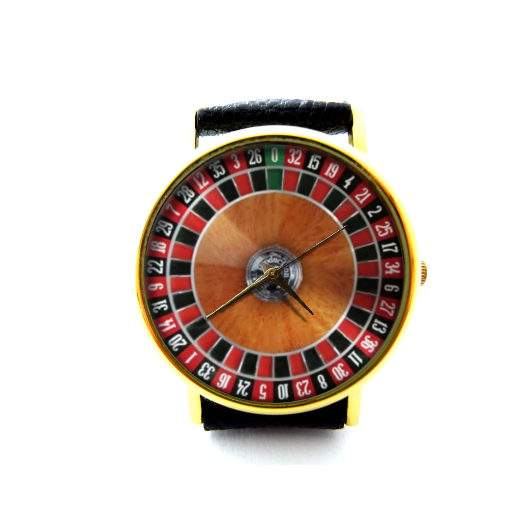 Roulette Leather Watch, Game Watch, Unisex Watch, Winnings Watch, Money ...