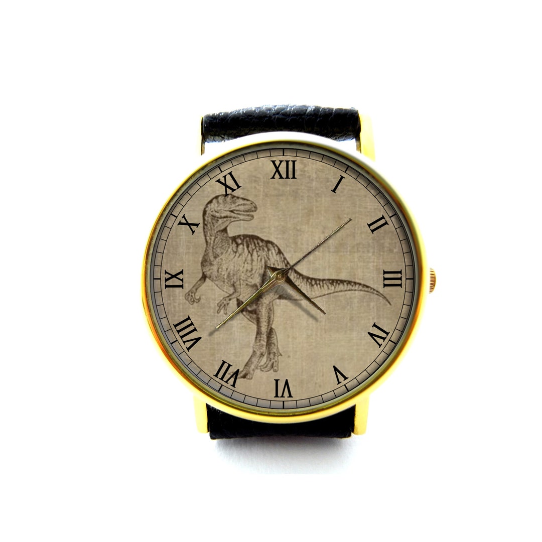 Dinosaur Leather Watch, Velocisaurus Watch, Unisex Watch, Ladies Watch ...