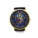 Virgin Mary and Child Stained Glass Leather Watch, Virgin Mary Ladies ...