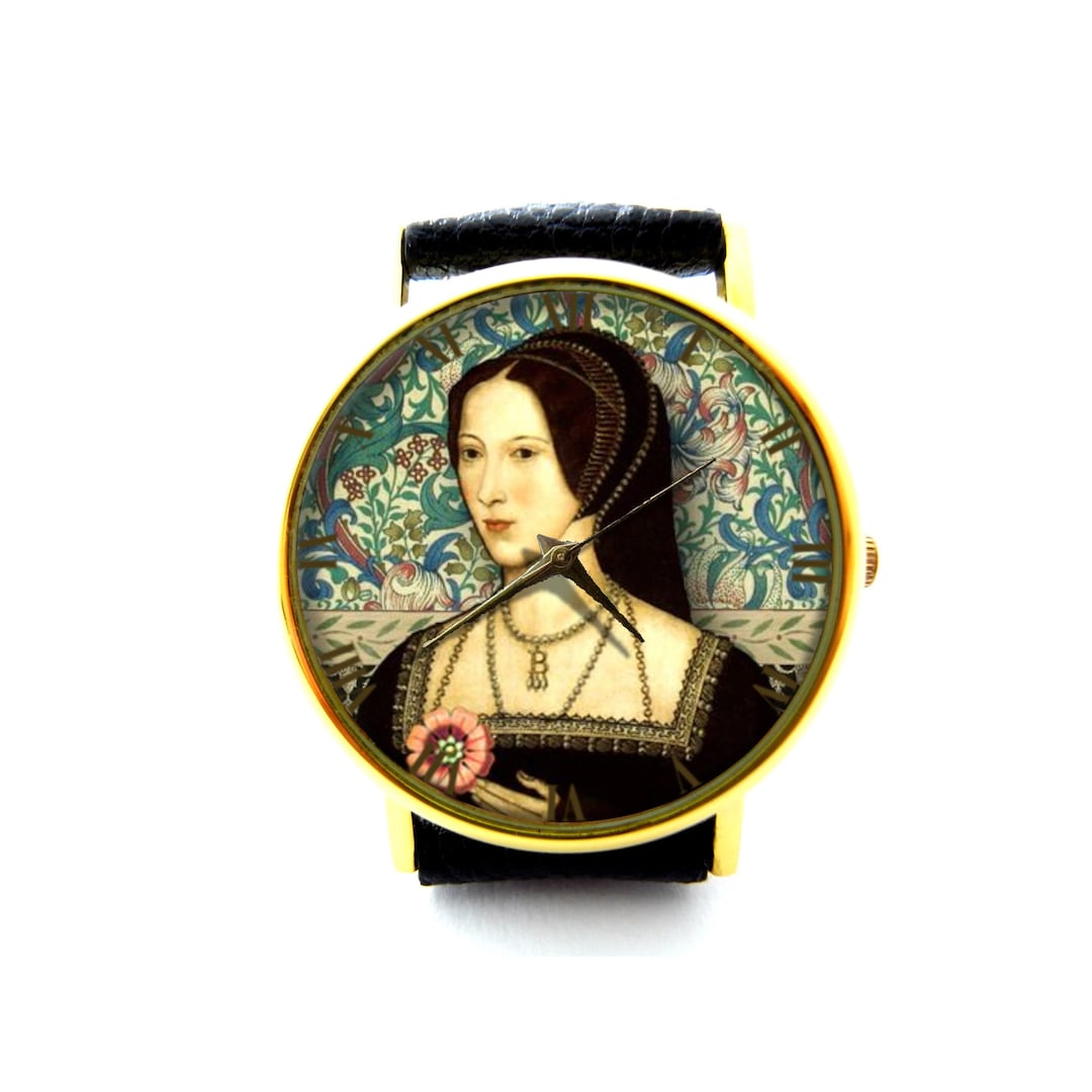 Anne Boleyn Leather Watch, English Queen Watch, Anne Boleyn Art Unisex ...