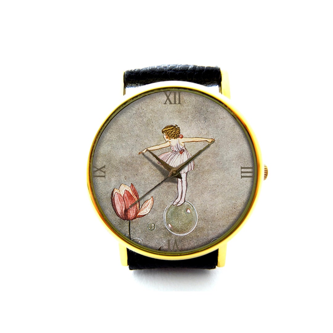 Bubble Fairy Leather Watch, Fairy Ladies Watch, Unisex Watch, Fairy ...