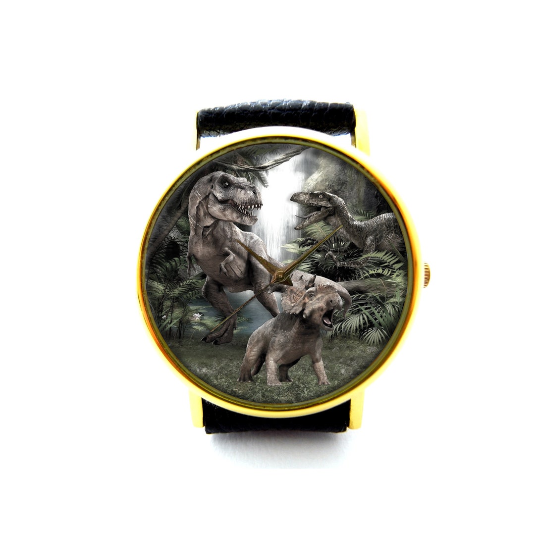 Vintage Dinosaur Leather Watch, T-rex Watch, Unisex Watch, Ladies Watch ...