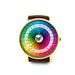 Color Wheel Leather Watch, Color Wheel, Color Wheel Accessory, Ladies ...