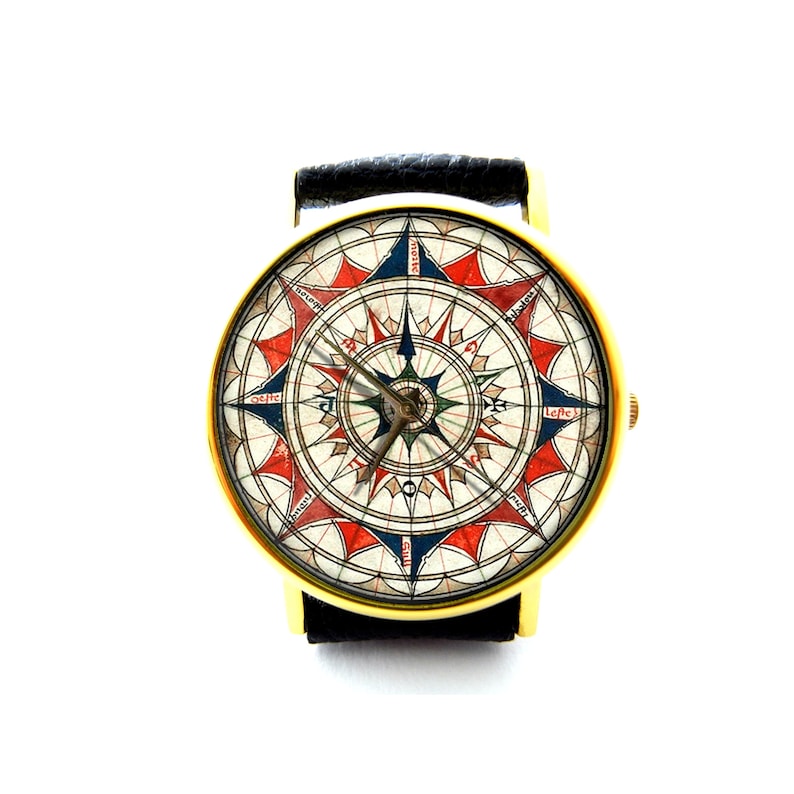 Compass Leather Watch Vintage Compass Watch Antique Compass - Etsy