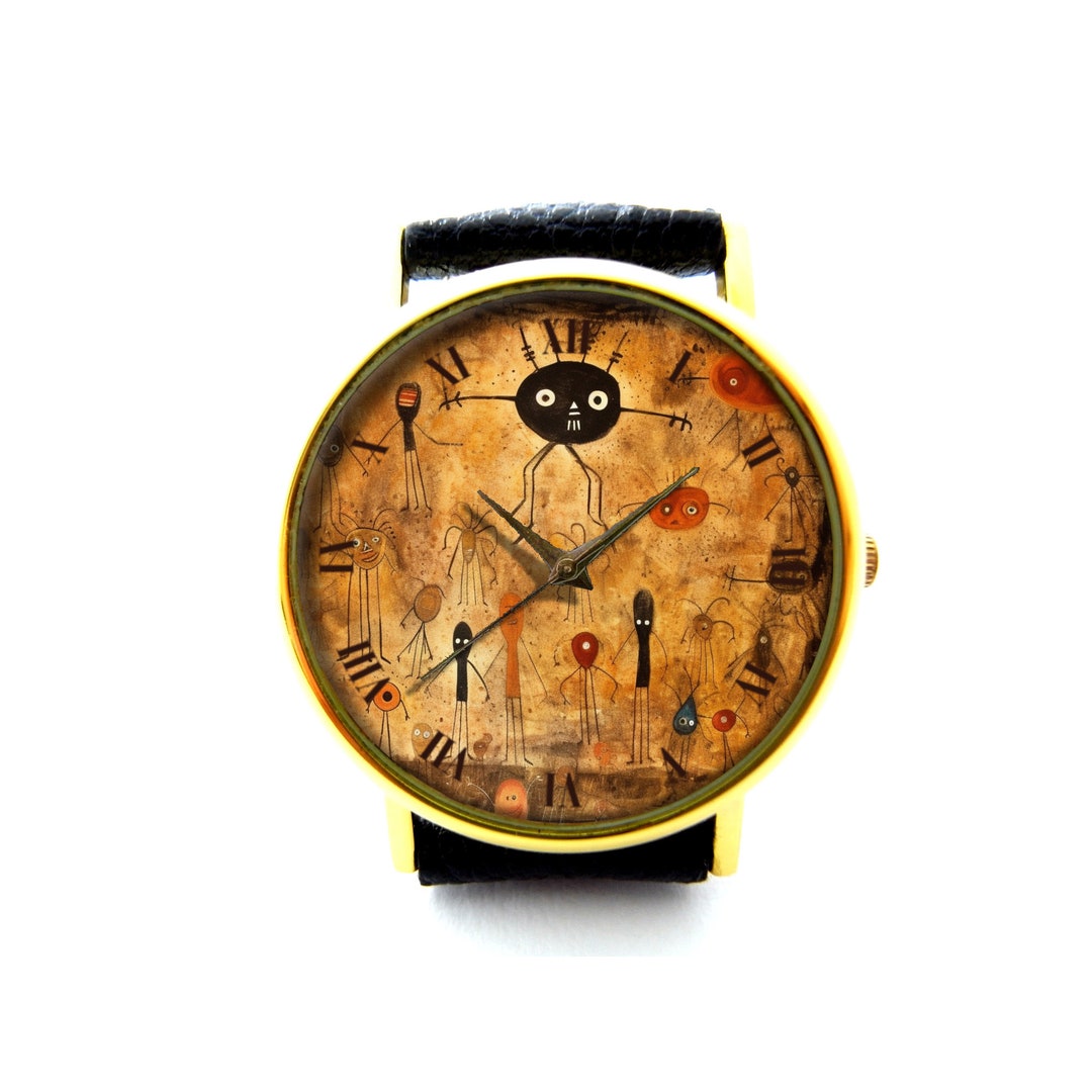 Alien Leather Watch, UFO Ladies Watch, Unisex Watch, Alien Watch, Alien ...