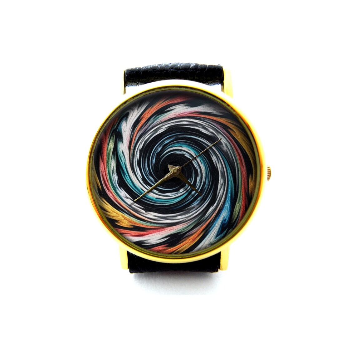 Vortex Leather Watch, Vortex Watch, Unisex Watch, Vortex Jewelry - Etsy