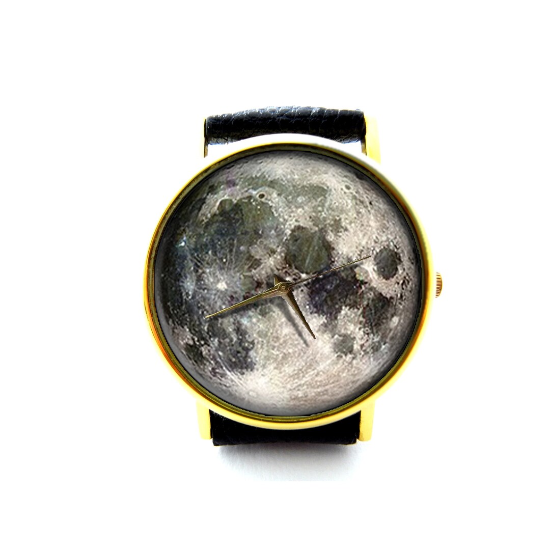Moon Watch, Full Moon Leather Watch, Moon, Unisex Watch, Ladies Watch ...