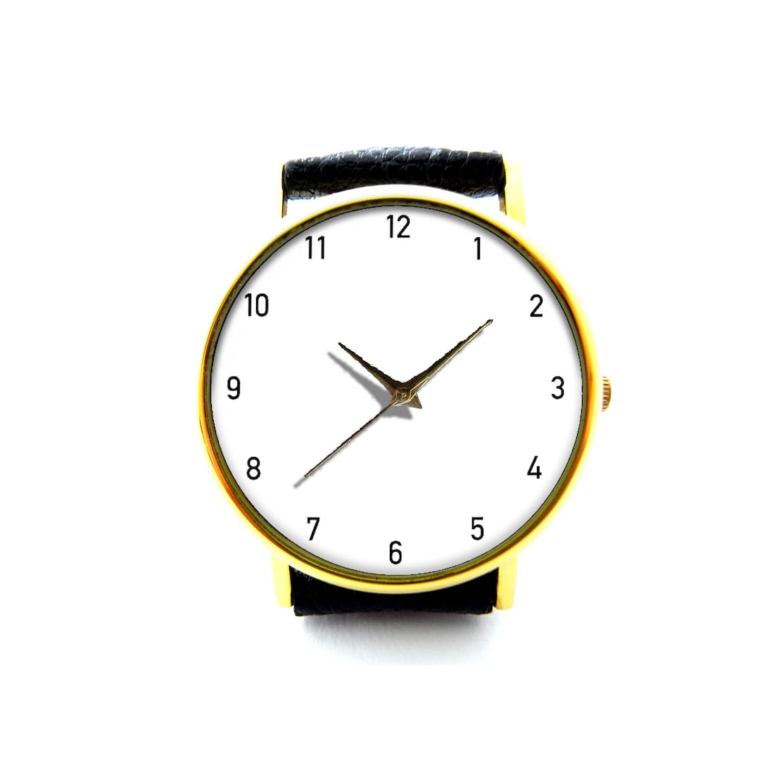 Numbers Leather Watch, Numbers Ladies Watch, Unisex Watch, Numbers ...