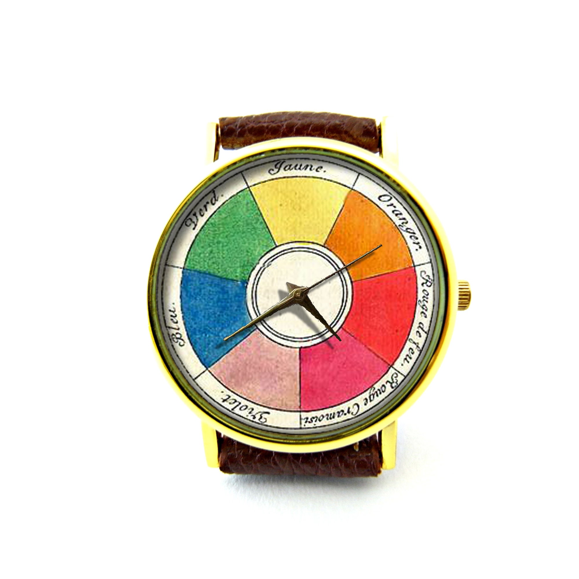 Antique Color Wheel Leather Watch, Color Wheel, Color Wheel Accessory ...