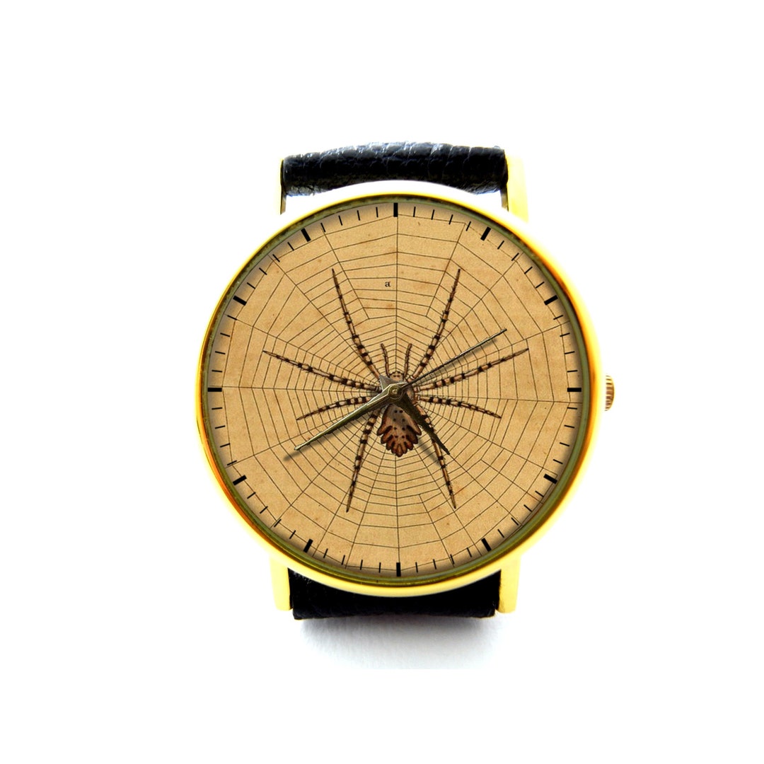 Vintage Spider Leather Watch, Spider Watch, Gift Ideas, Birthday Gift ...