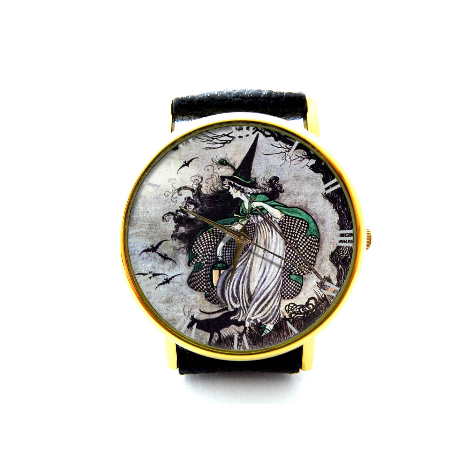 Witch Leather Watch Witch Ladies Watch Unisex Watch Witch - Etsy