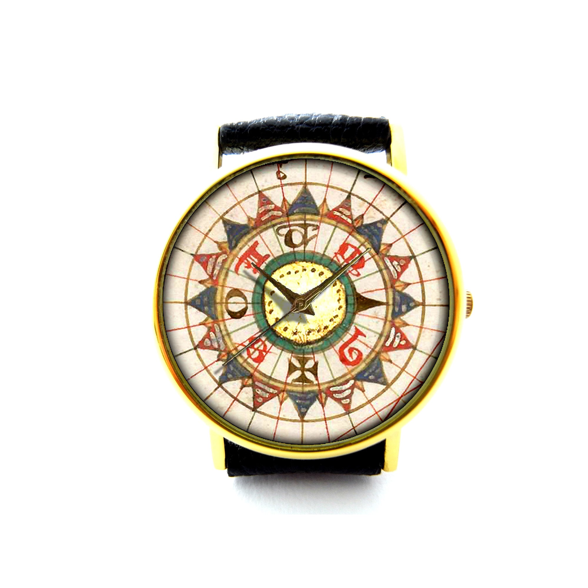 Compass Leather Watch Vintage Compass Watch Antique Compass - Etsy ...