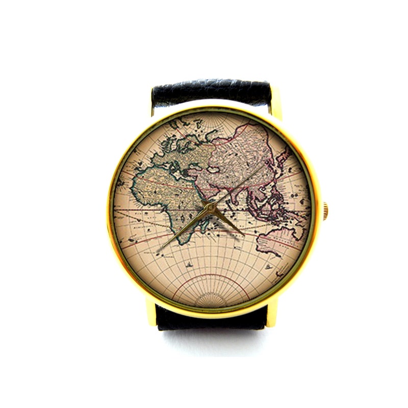 Vintage Map Watch - Etsy