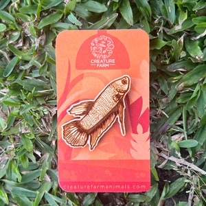 Wooden CREATURE PINS | Any Species | Custom Reptiles Amphibians ...