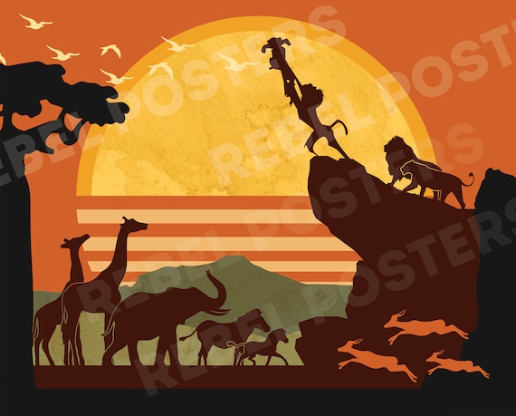 Lion King Silhouette Pride Rock