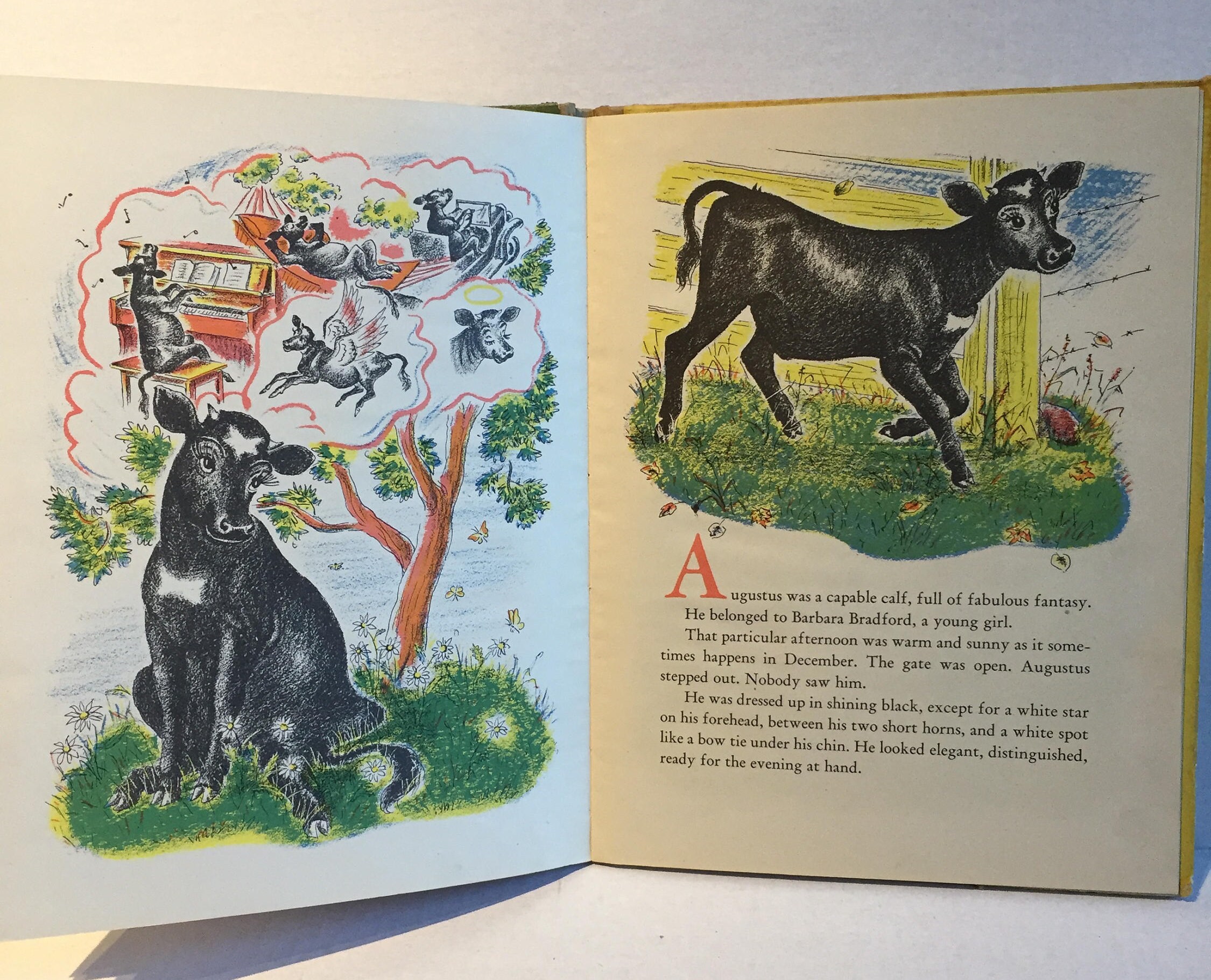 Vintage Children's Book Augustus - Etsy
