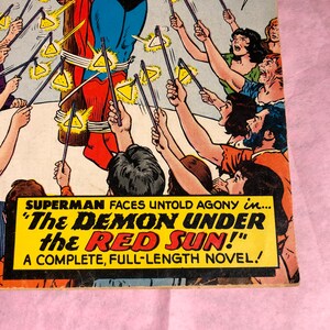 Vintage Superman Comic Book - Issue No. 184 - the Demon Under the Red ...
