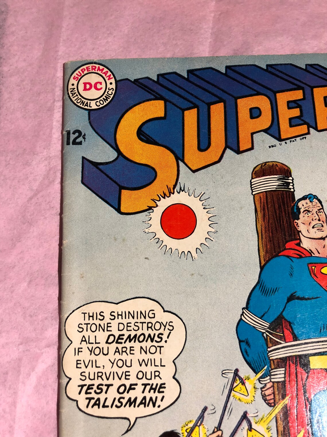 Vintage Superman Comic Book - Issue No. 184 - the Demon Under the Red ...