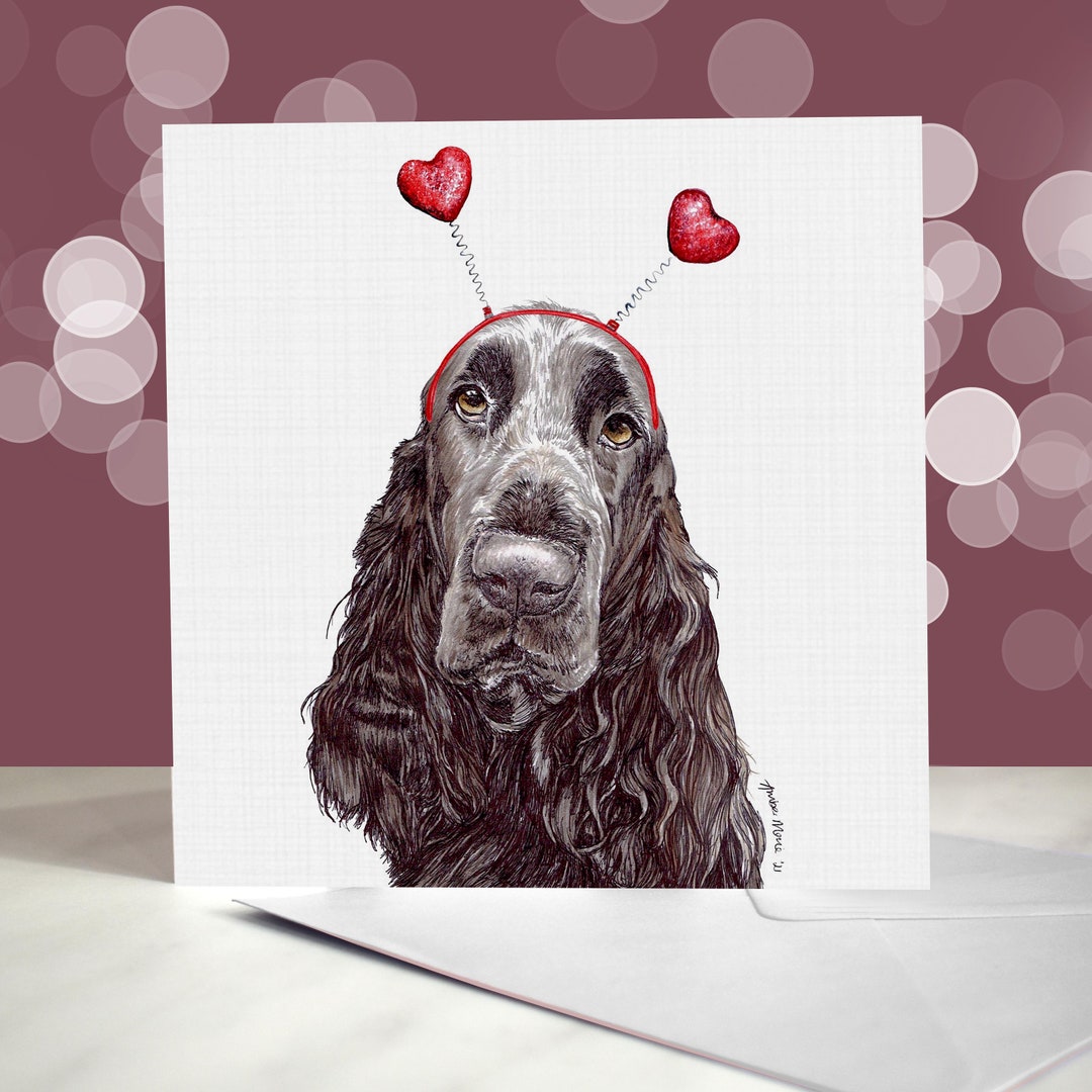 Field Spaniel Greetings Card - Variety of Anniversary and Valentines ...
