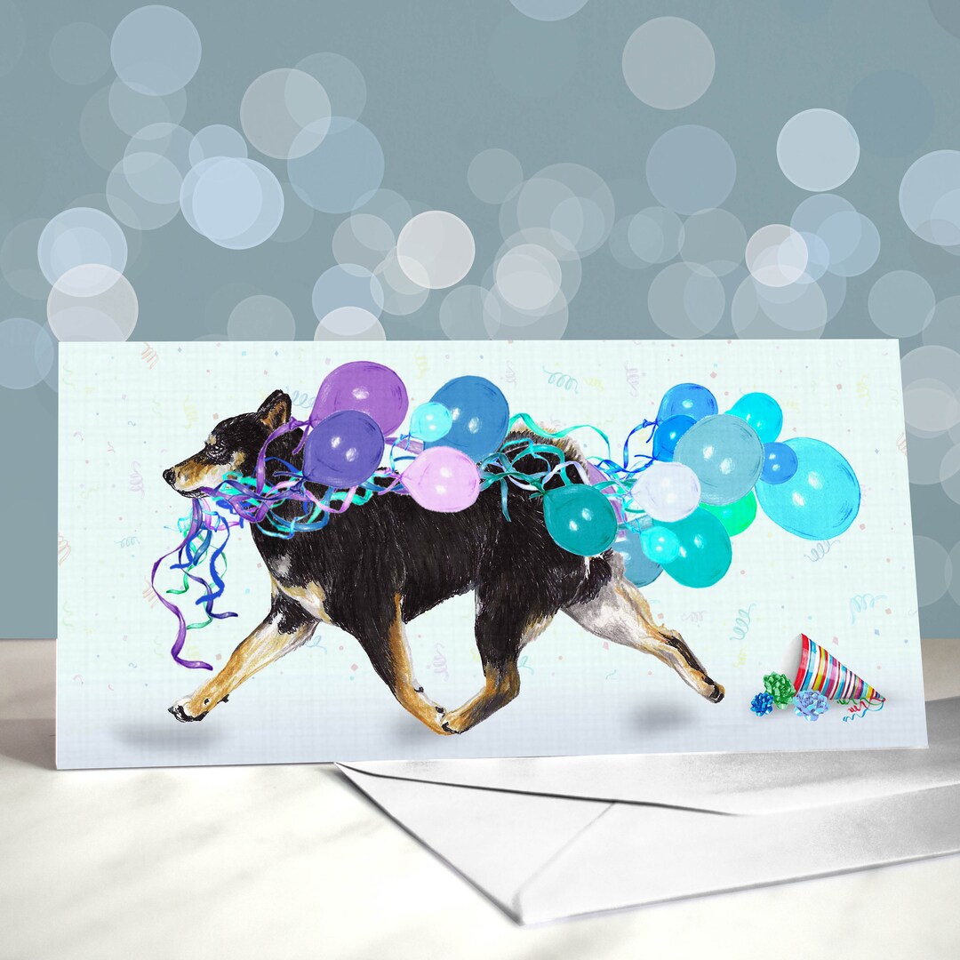 Japanese Shiba Inu Birthday Cards / Variety of Party Themed - Etsy