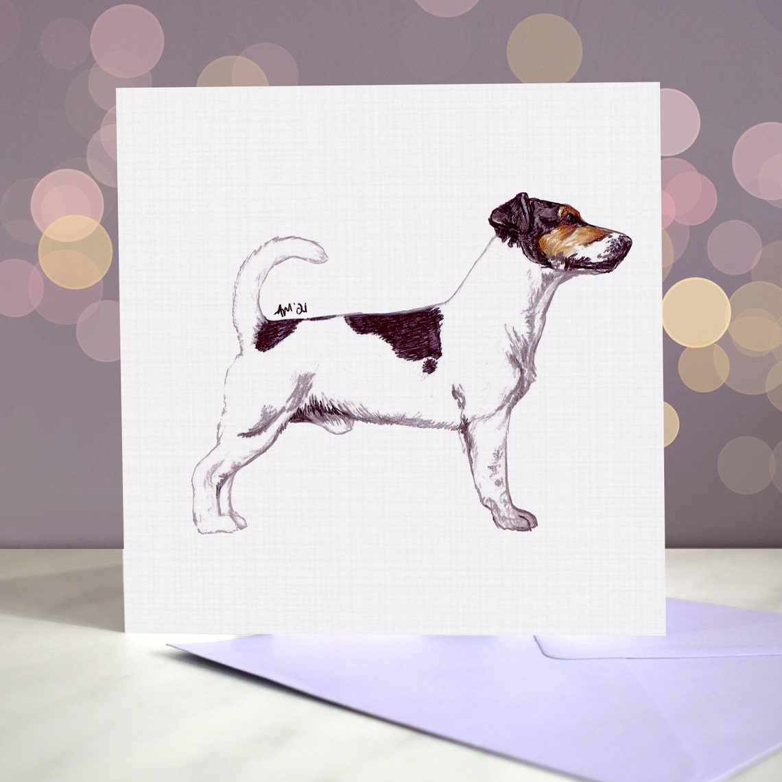 Jack Russell / Parsons Terrier Greeting Card From the Dog / Blank ...