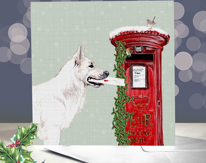Cute Valentine's Day Card With White Dog White Dog I Love You Card ...