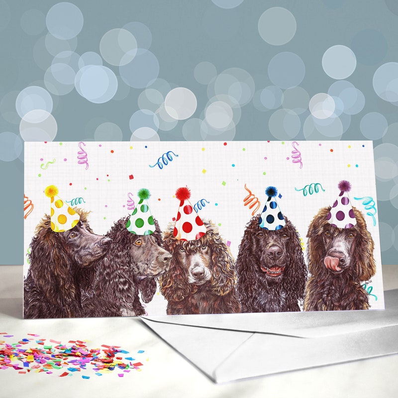 Irish Water Spaniel - Etsy UK