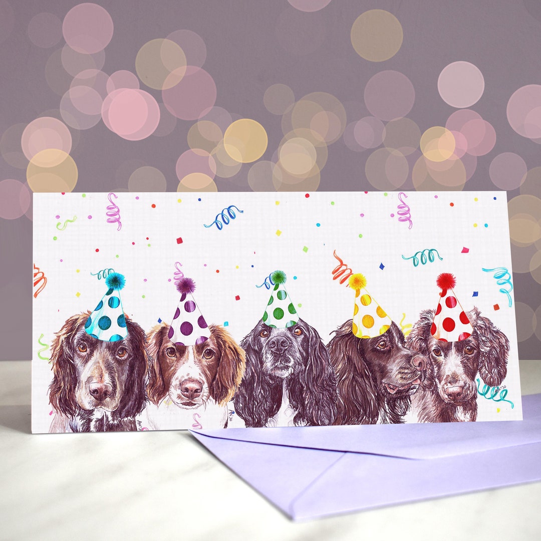 Sprocker Spaniel Greeting Cards / Blank Inside / Birthday Cocker ...
