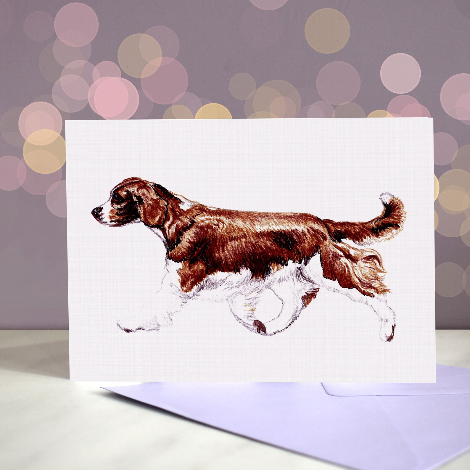 Welsh Springer Spaniel Greeting Card / Blank Inside / Card - Etsy
