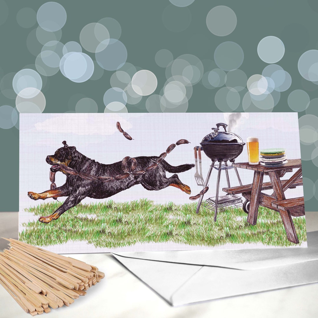 Rottweiler Fathers Day Cards - Rottie Dog Card for Dad - Pet Parent ...