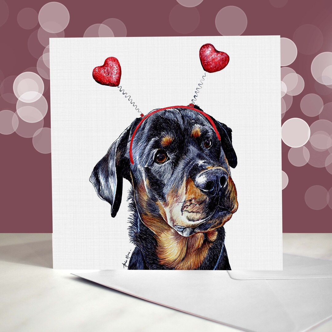 Rottweiler Greeting Card Variety of Rottie Anniversary Cards I Love You ...