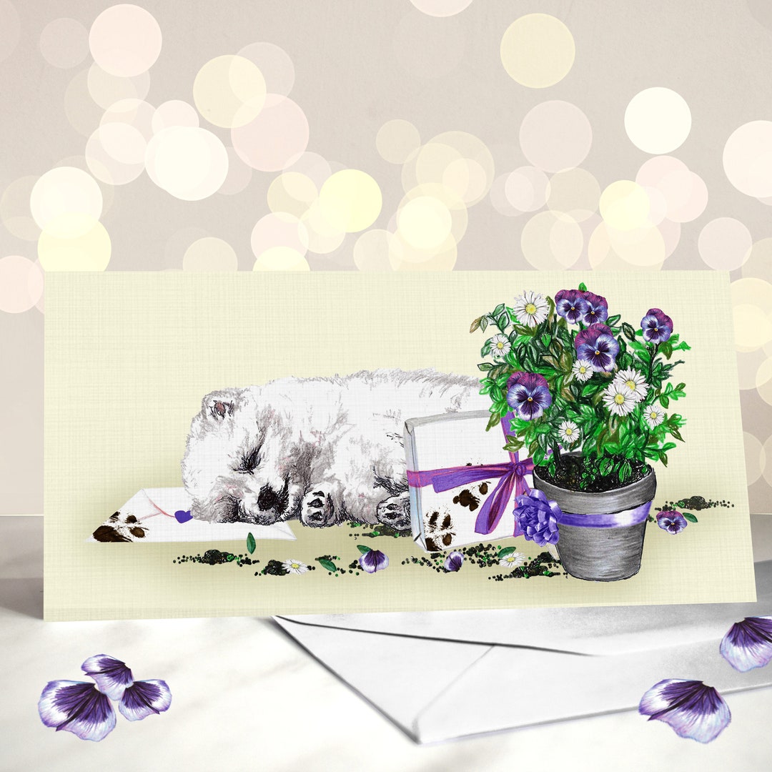 German Spitz Mothers Day Cards Spitz Dog Mum Card Pet Parent Gifts ...