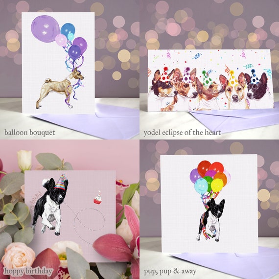 Basenji Birthday Greeting Card / Card From the Dog / Barkless - Etsy