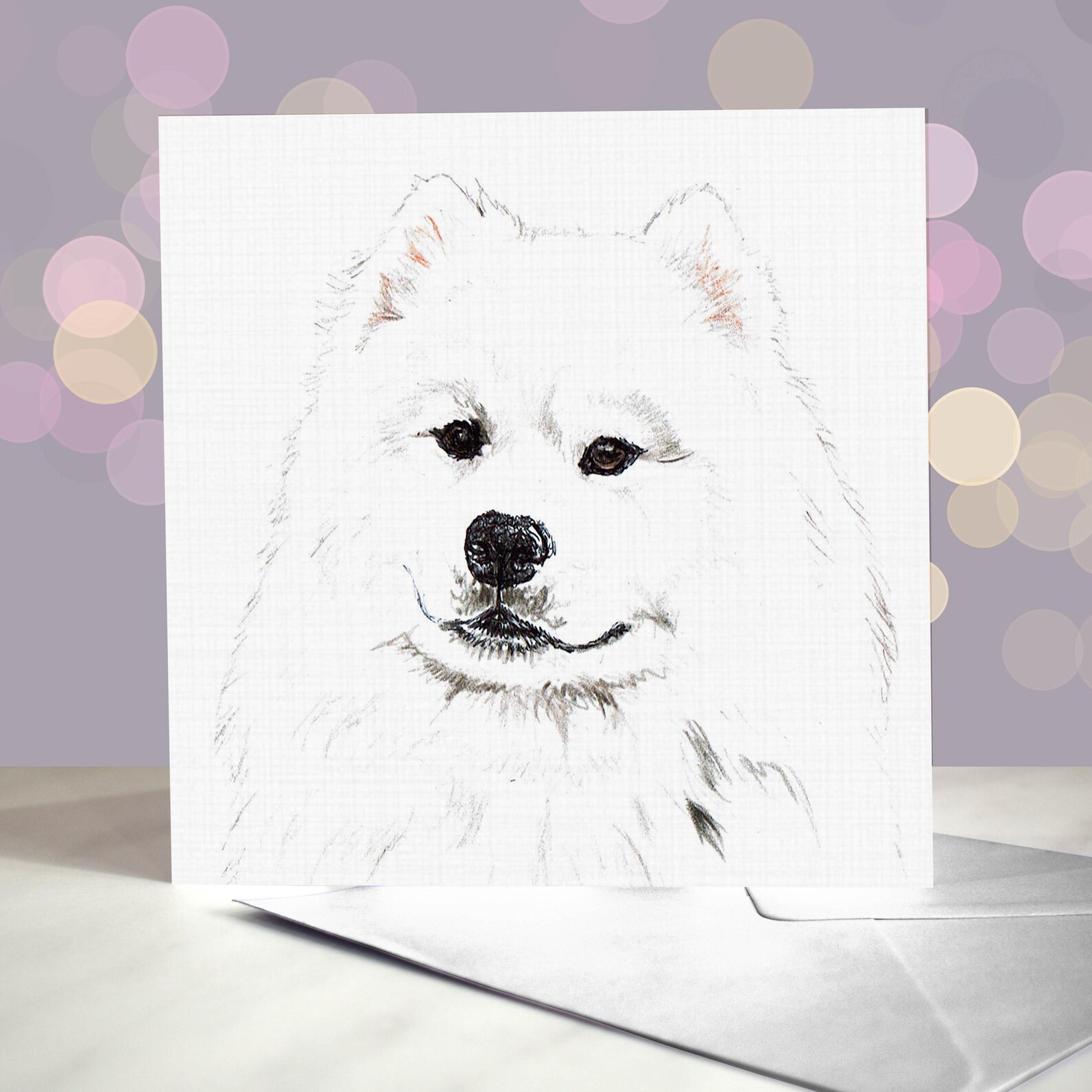 Samoyed Greeting Card / Blank Inside / Card From the Dog / for Groomers ...