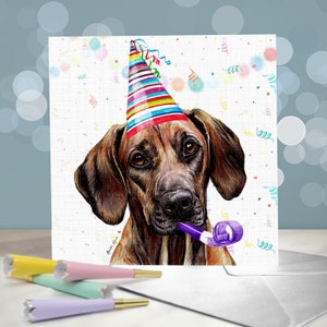 Rhodesian Ridgeback Birthday Greeting Card / Blank Inside / Card From ...