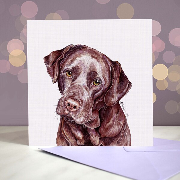 Chocolate Labrador - Etsy UK