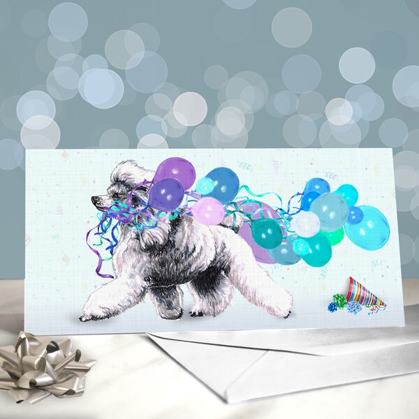Poodle Birthday Cards - Etsy