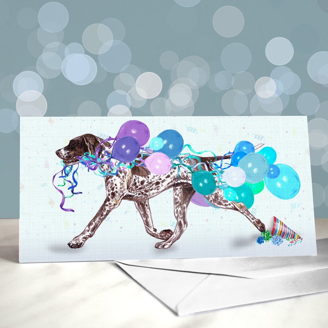German Shorthaired Pointer Birthday Cards Blank Inside / Card From the ...