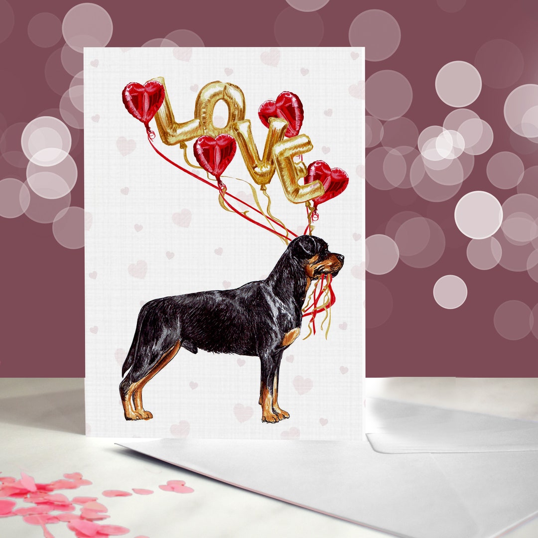 Rottweiler Greeting Card - Variety of Rottie Anniversary Cards - I Love ...