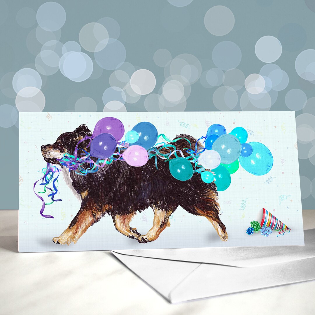 Finnish Lapphund Dog Birthday Cards / Herding Spitz Dog / Blank Inside ...