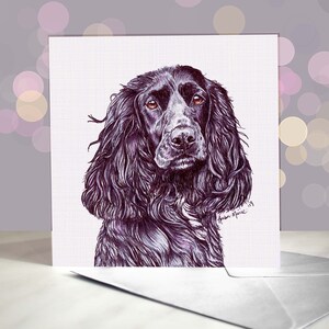 Cocker Spaniel Greeting Card - Working Cocker / Blank Inside / Card ...